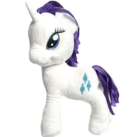 Toys | My Little Pony White Purple Friendship Is Magic Rarity Stuffed ...